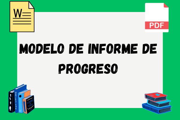 Modelo de informe de progreso | Modelo De